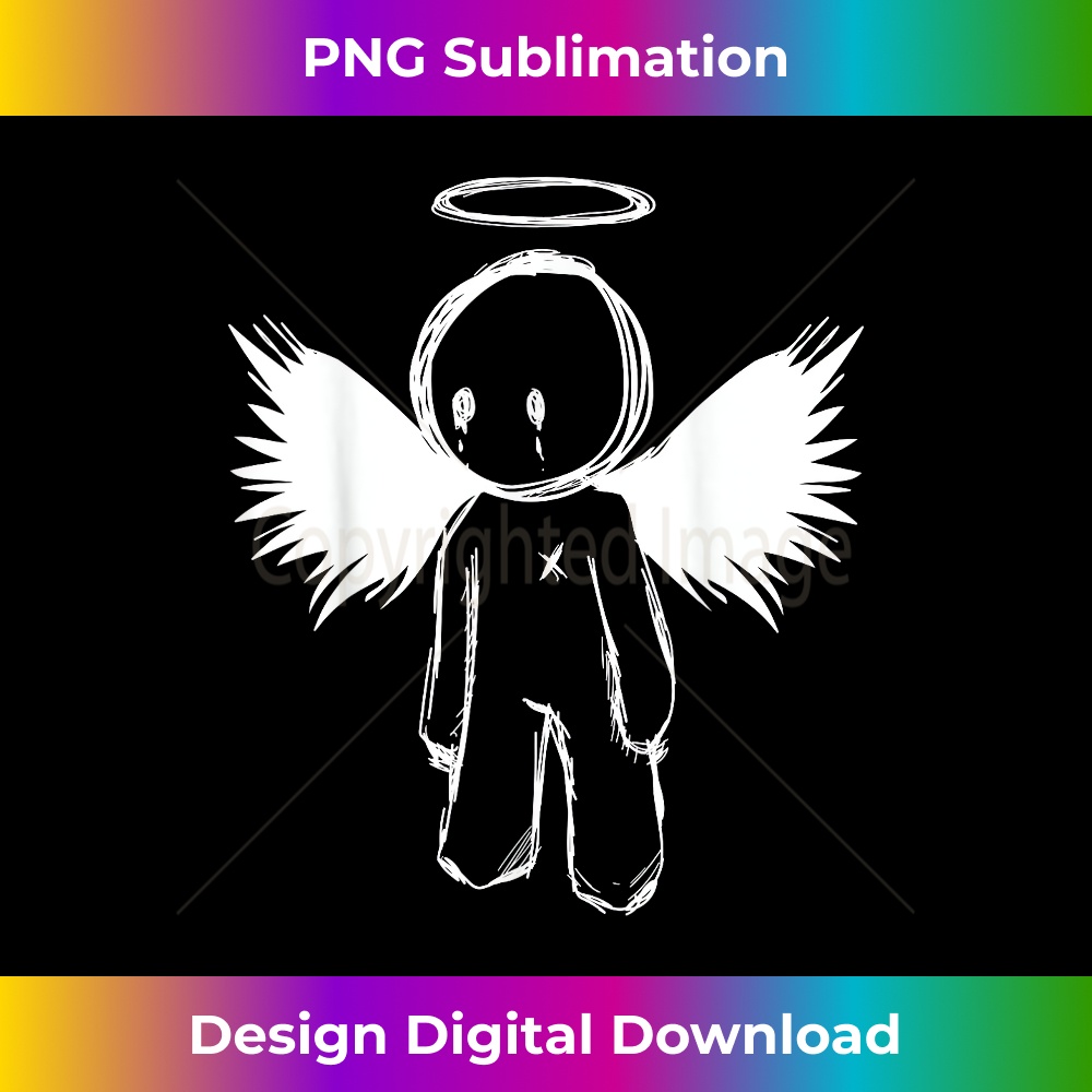 Cute Sad Emo Angel - Urban Sublimation PNG Design - Animate | Inspire ...