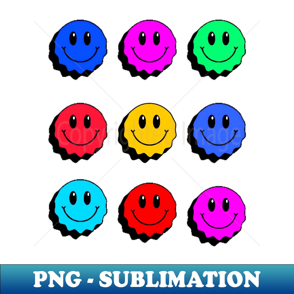 Smiley Face - Instant PNG Sublimation Download - Capture Ima | Inspire ...