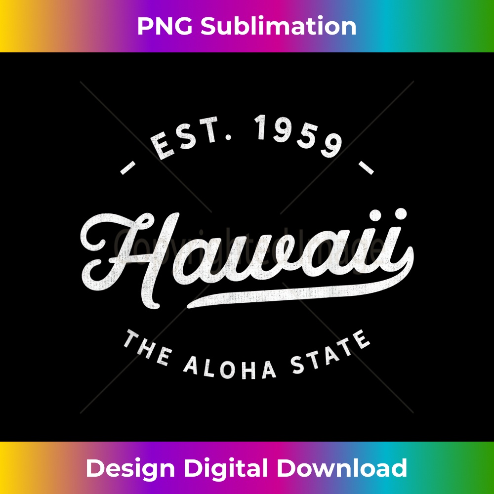 Classic Retro Hawaii The Aloha State 1959 Beach Summer - Art | Inspire ...