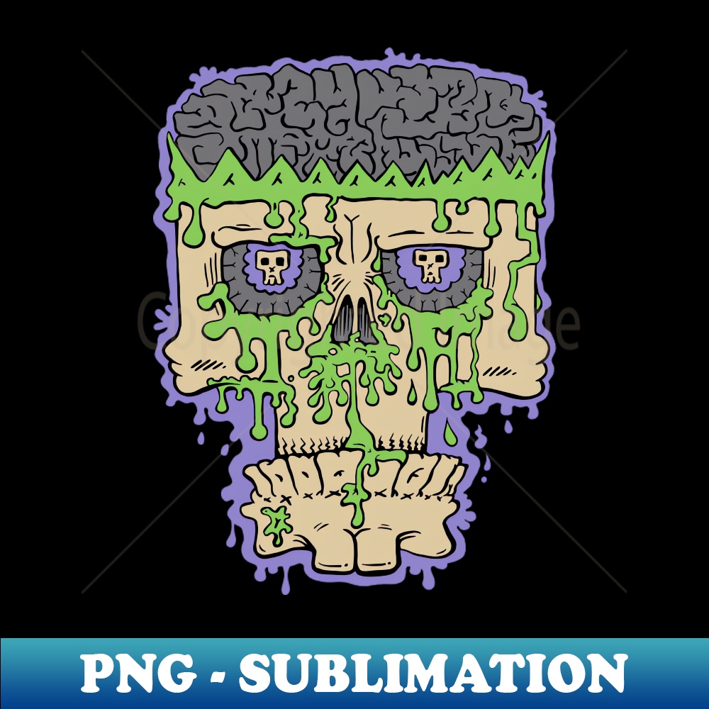 Slime Skull - High-Resolution PNG Sublimation File - Bring Y | Inspire ...
