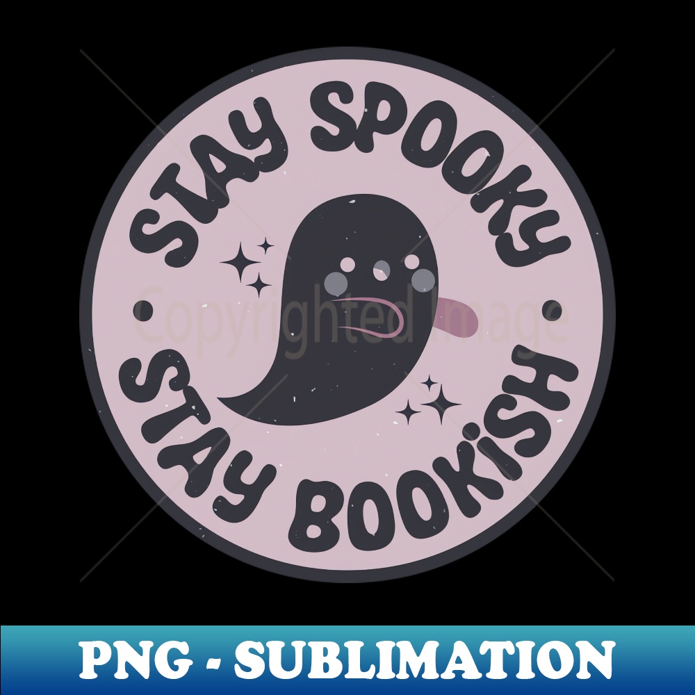 Stay Spooky Stay Bookish Cute Reading Ghost Aesthetic Booki | Inspire ...