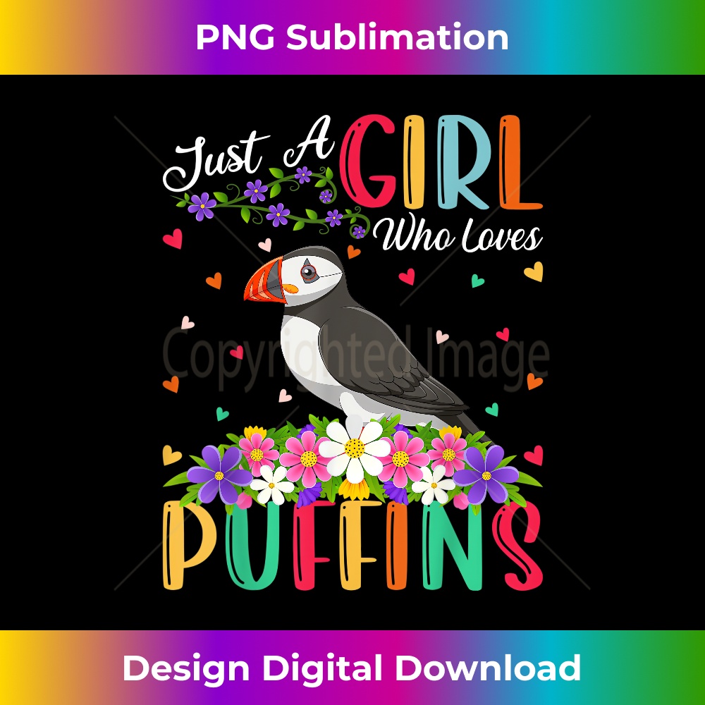 Puffin Bird Lover Just A Girl Who Loves Puffins - Timeless P | Inspire ...