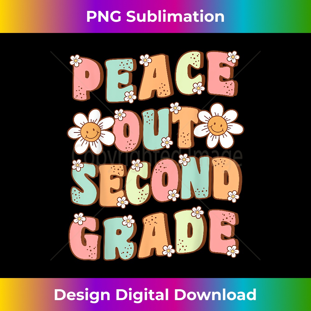 Peace Out Second Grade Cute Groovy Last Day of 2nd Grade - C | Inspire ...