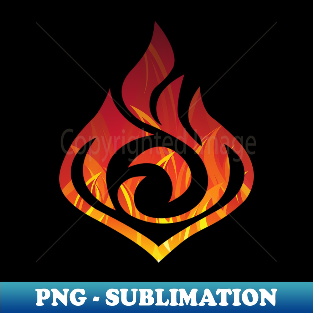 Pyro Fire Element Burn Genshin Impact - Decorative Sublimat | Inspire ...
