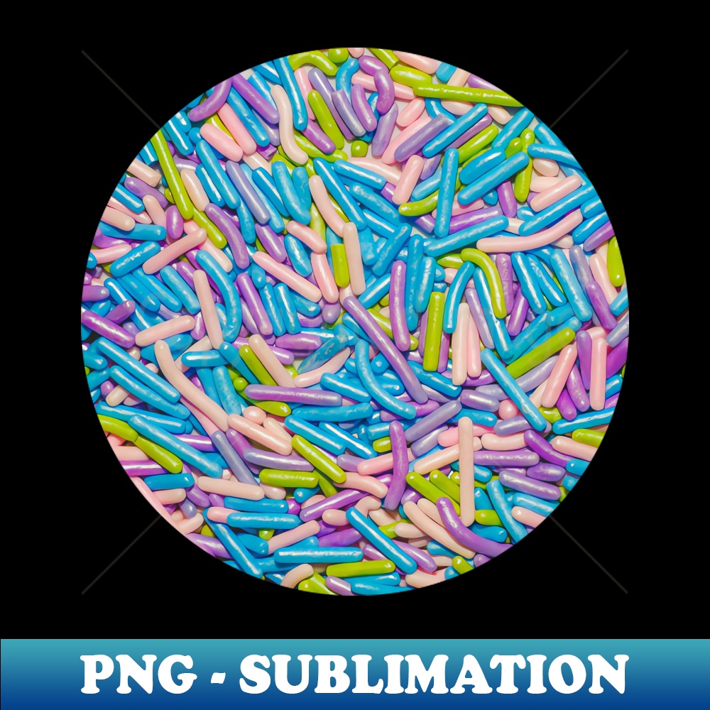 Pastel Candy Sprinkles Circle Photograph - Premium Sublimati - Inspire ...