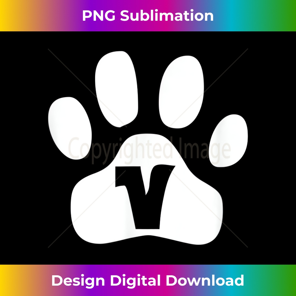 Letter V Dog Paw Alphabet Outfit For Dog Lovers Puppy - Besp | Inspire ...