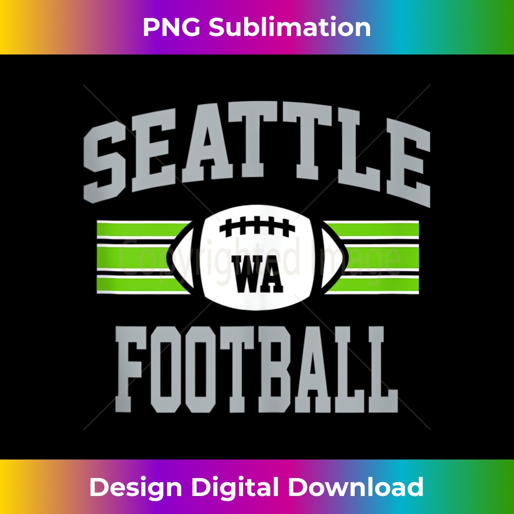 Seattle Football Team Fan Bold Sports Light Text Tank Top - | Inspire ...