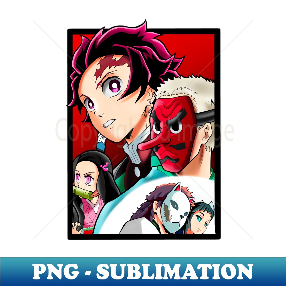 Demon Slayer - PNG Transparent Digital Download File for Sub | Inspire ...