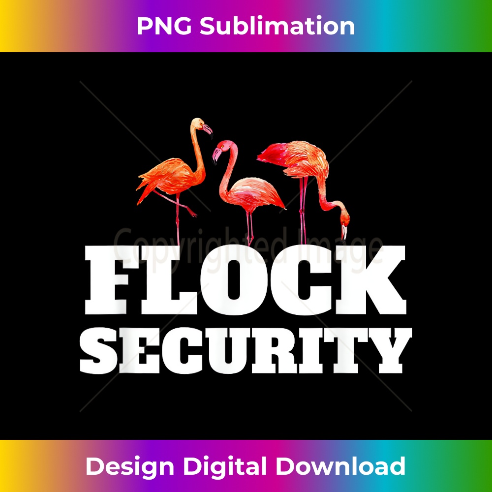 Flamingo Flock Security Funny Beach Vacation Birthday Gift - - Inspire ...
