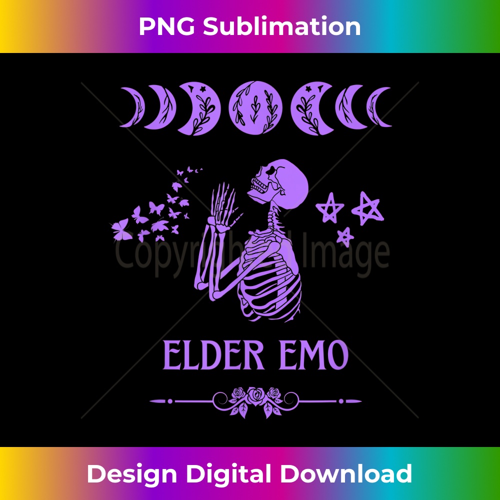 Goth and Gothic Elder Emo Skeleton Purple Moon Phase - Sleek | Inspire ...