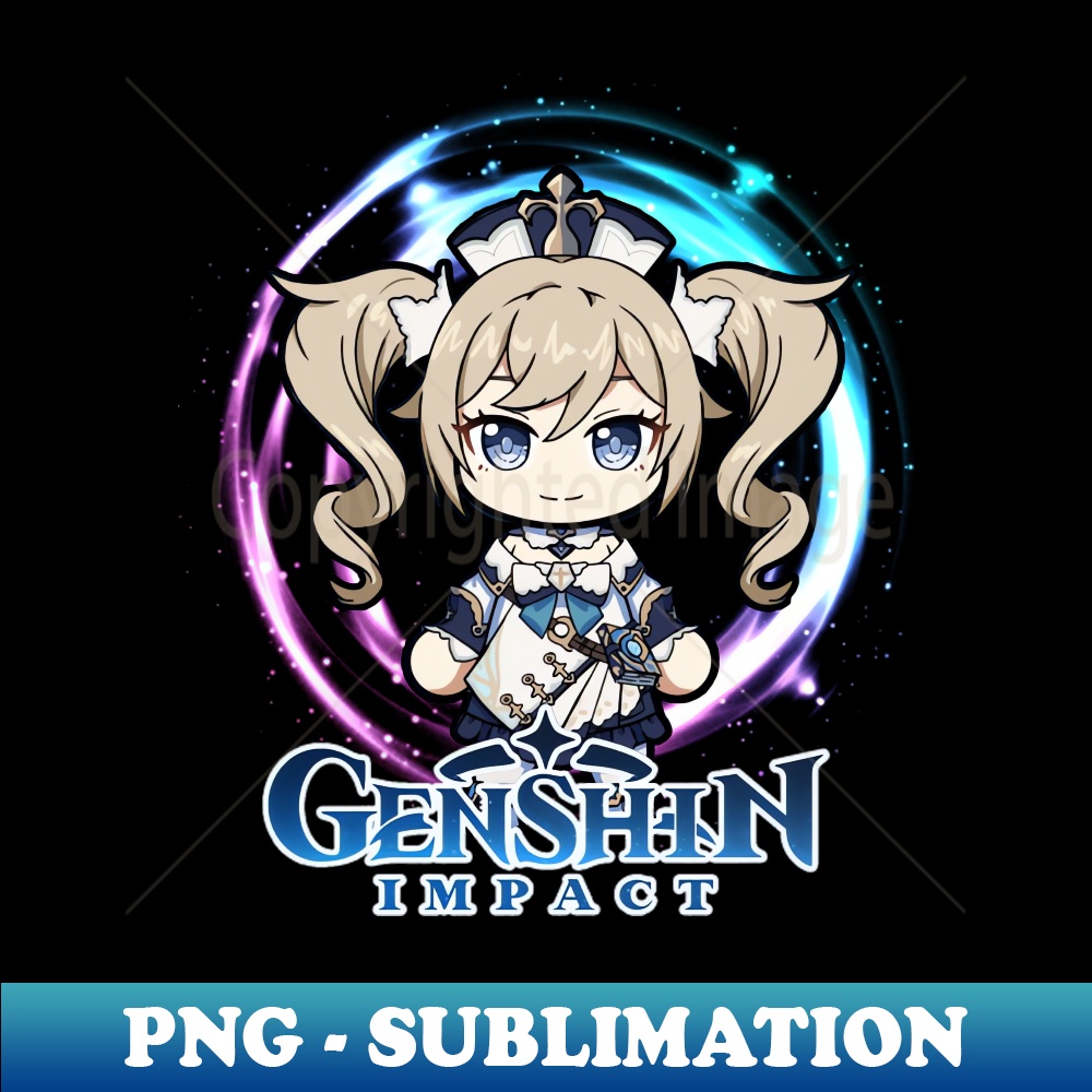 Genshin Impact x Barbara Chibi - PNG Transparent Sublimation | Inspire ...