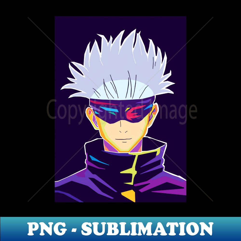 Gojo Satoru Wpap Pop Art - Retro PNG Sublimation Digital Dow | Inspire ...