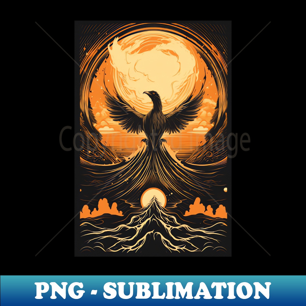 Phoenix Tarot Card Vintage Artwork - PNG Transparent Sublima - Inspire ...