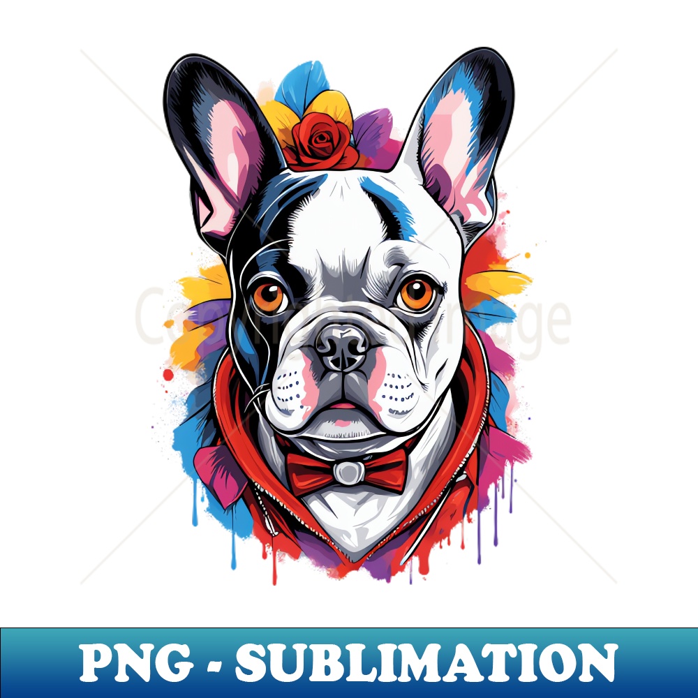 Top Frenchie - Artistic Sublimation Digital File - Stunning - Inspire ...