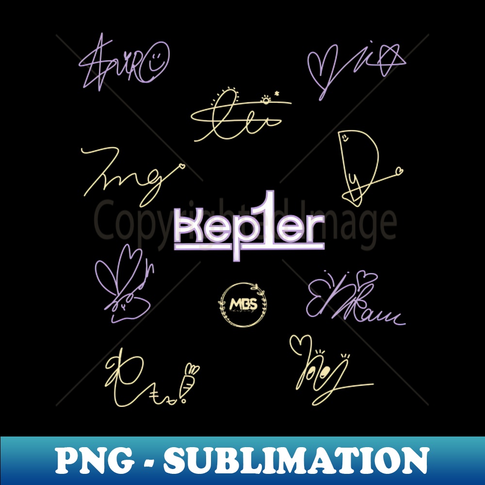 Design with the signatures of kep1er - PNG Sublimation Digi | Inspire ...