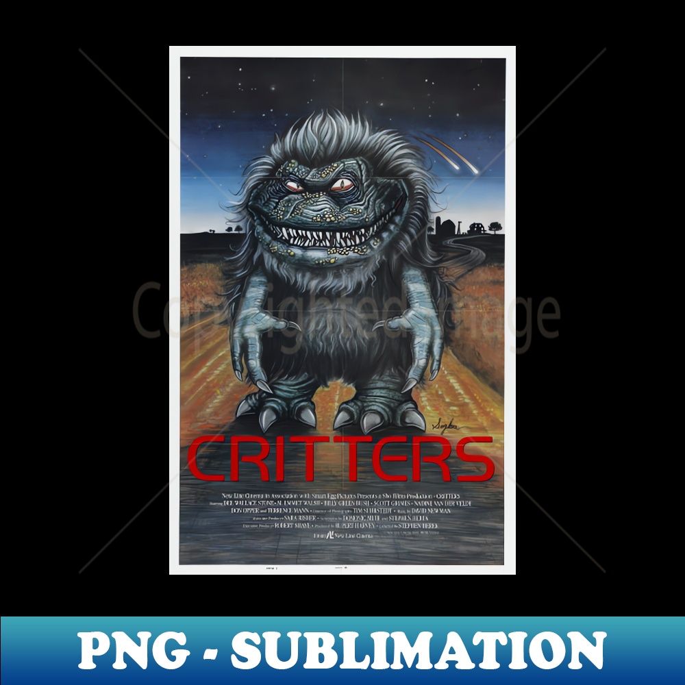 Critters Movie Poster - Signature Sublimation PNG File - Rev | Inspire ...