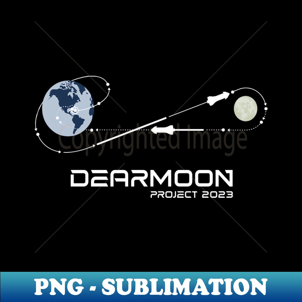 DearMoon Project Starship Space Exploration Gift - PNG Trans - Inspire ...