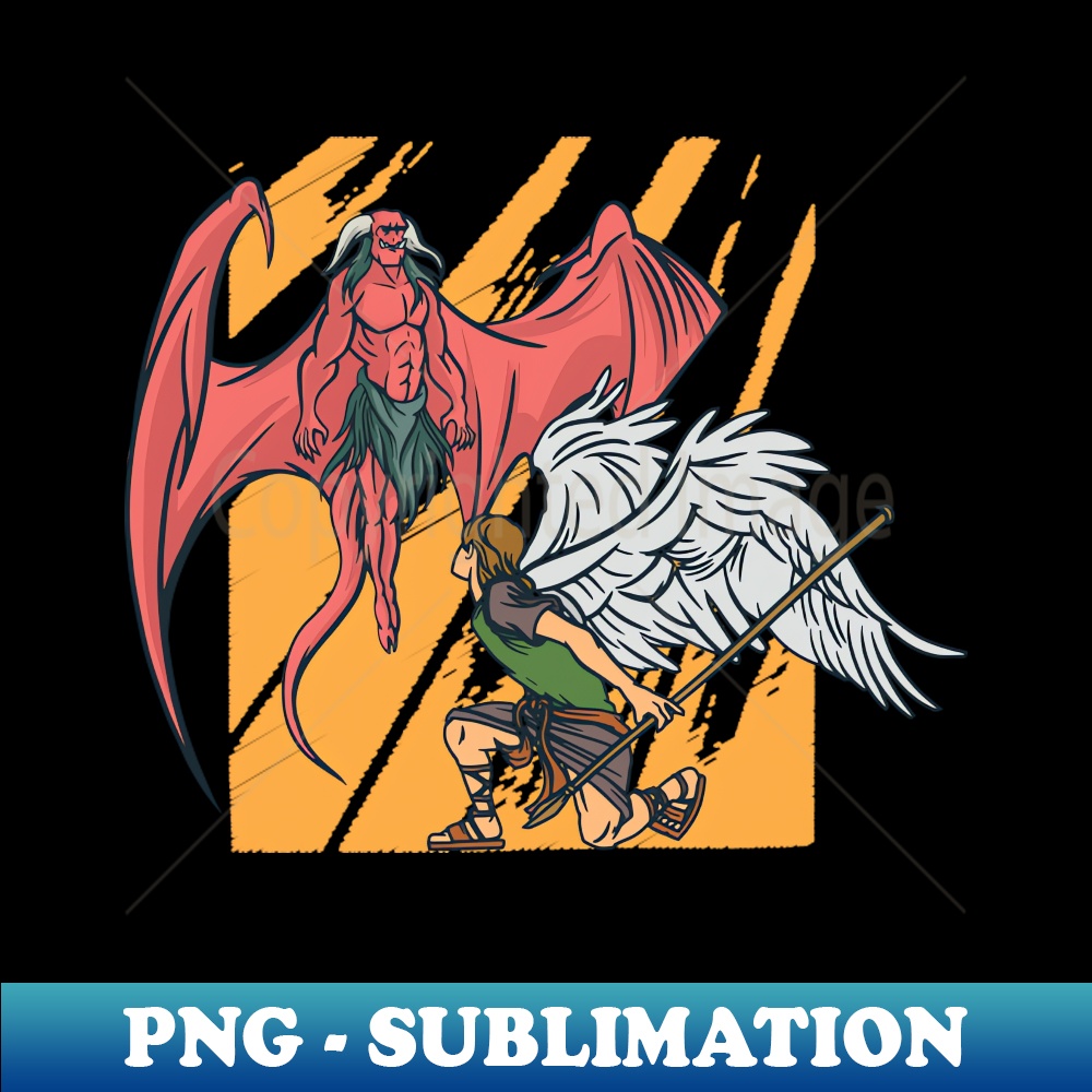 Angel fight demon good and evil battle heaven vs hell graphi | Inspire ...