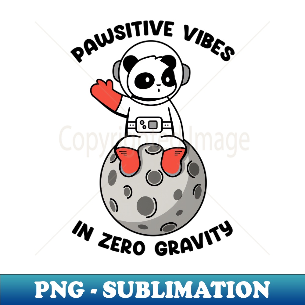 Pawsitive vibes in zero gravity - Decorative Sublimation PNG | Inspire ...