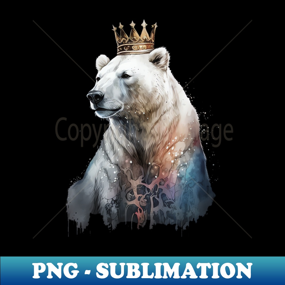 king polar bear - PNG Transparent Sublimation File - Unleash | Inspire ...