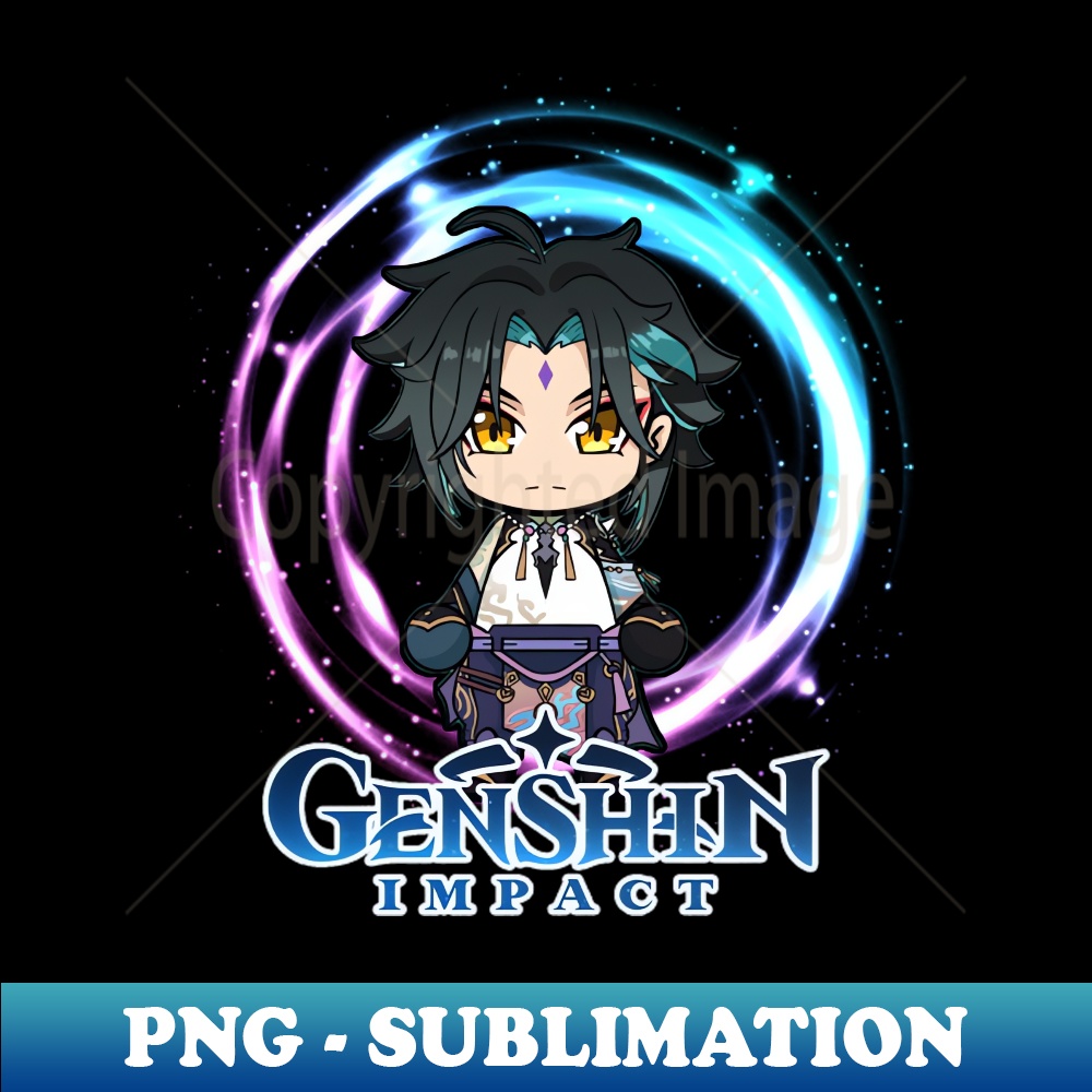 Genshin Impact x Xiao Chibi - Instant PNG Sublimation Downlo | Inspire ...
