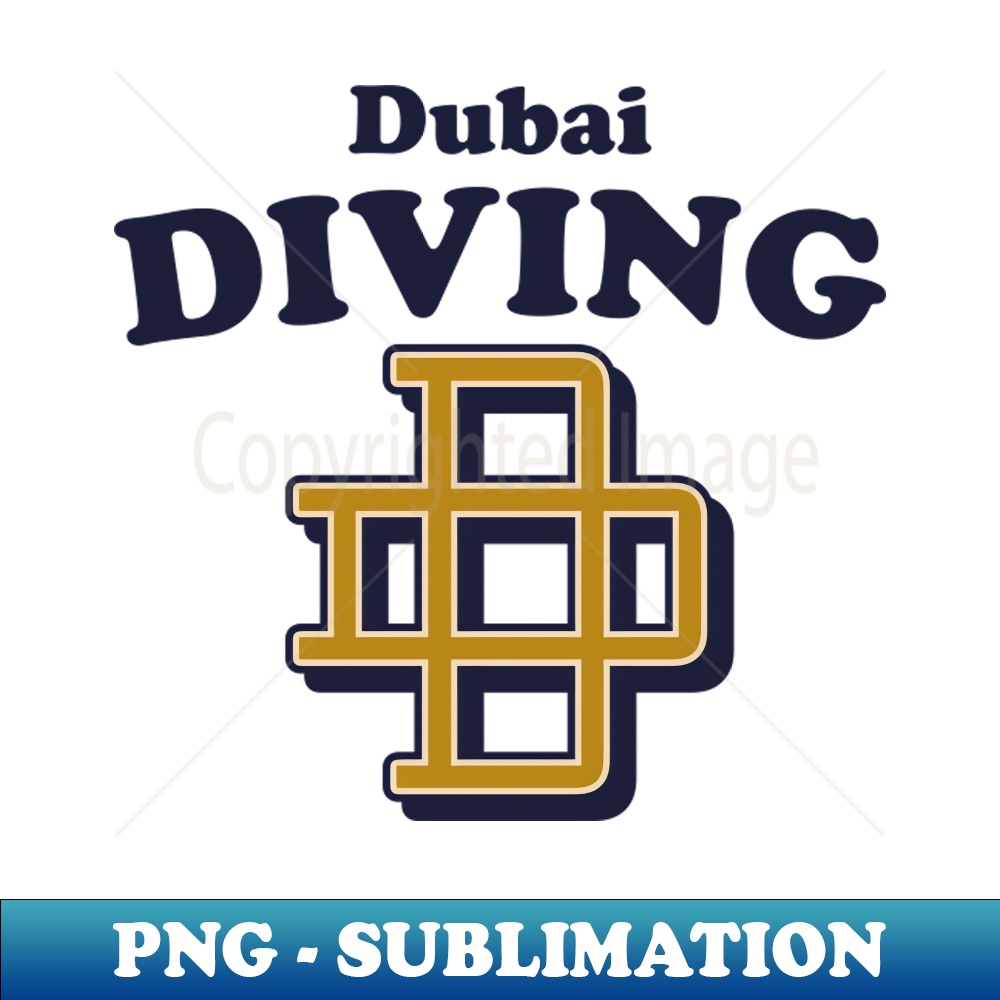 Dubai Diving - Monogramm Logo - Premium PNG Sublimation File | Inspire ...
