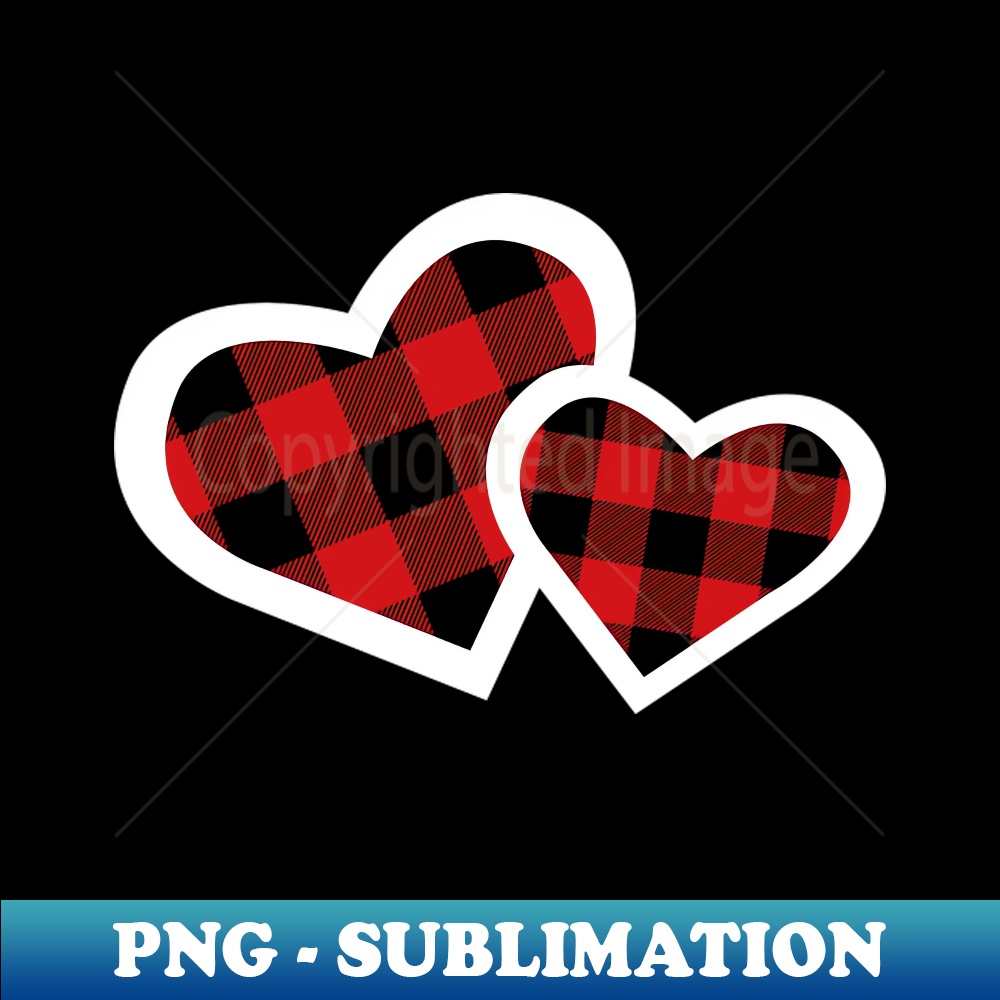 Hearts Buffalo Plaid Pattern Love Valentine - Premium Sublim | Inspire ...