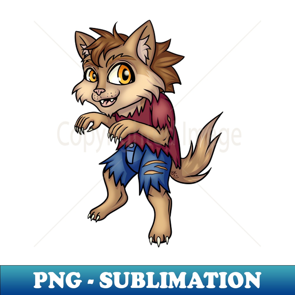 Chibi Werewolf - PNG Transparent Sublimation File - Defying | Inspire ...