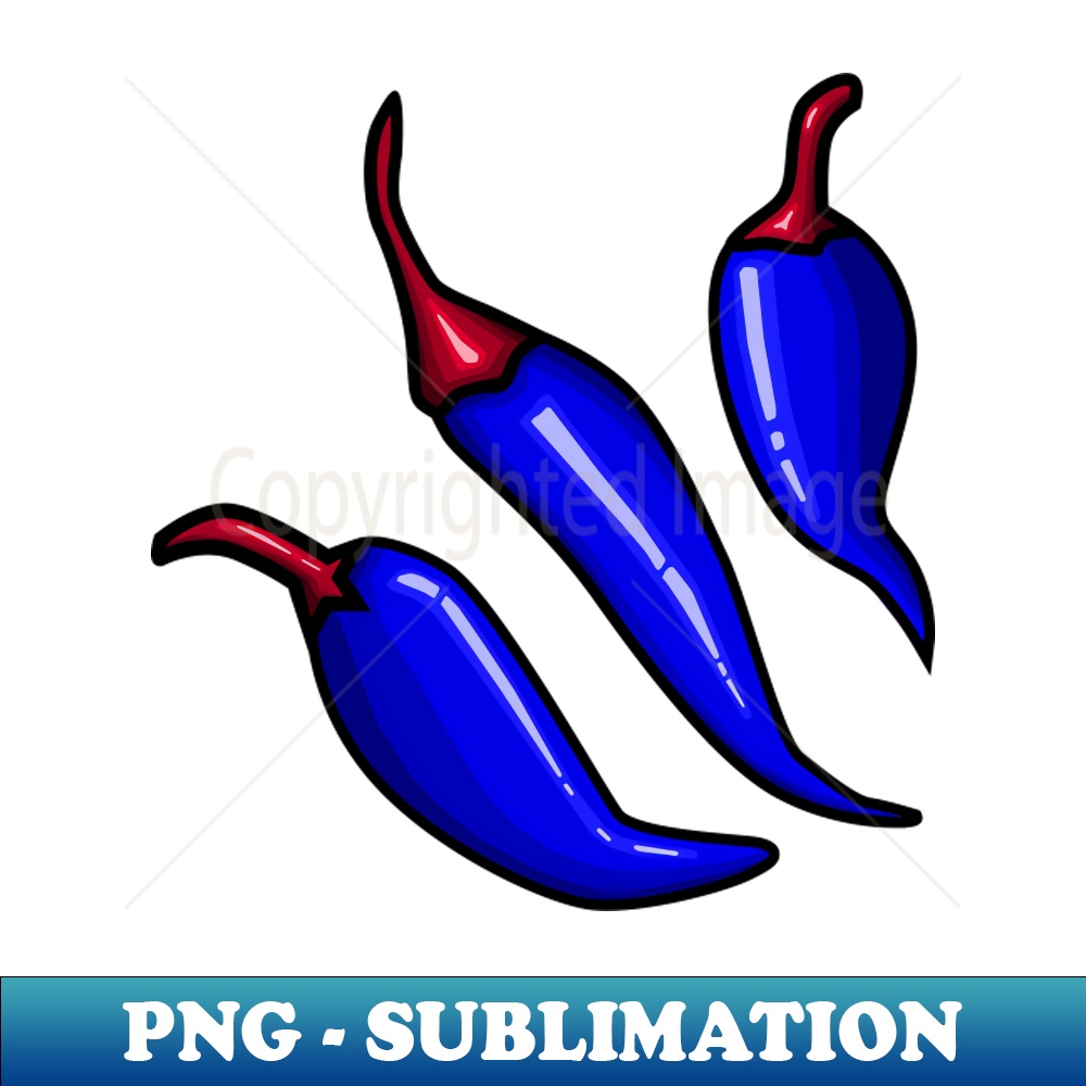 Blue Hot Chili Peppers - Instant Sublimation Digital Downloa | Inspire ...