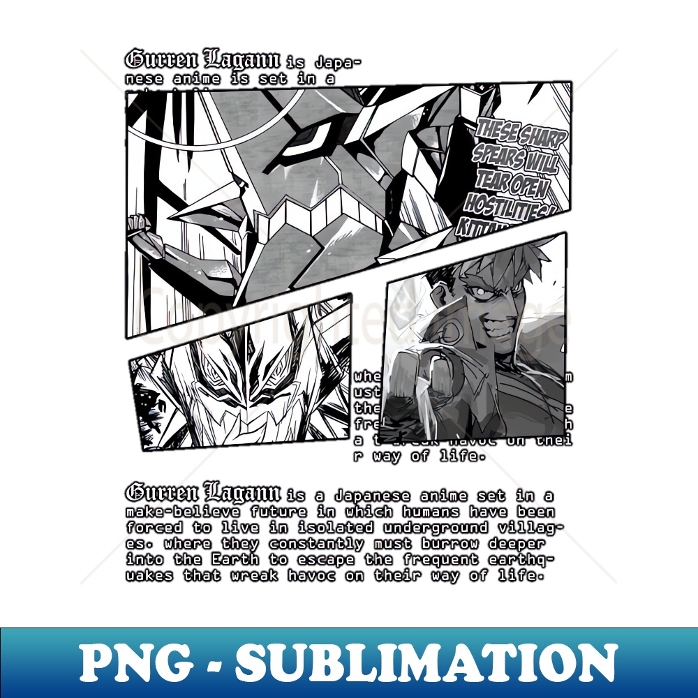 Kittan Bachika Tengen Toppa Gurren Lagann Manga - PNG Transp | Inspire ...