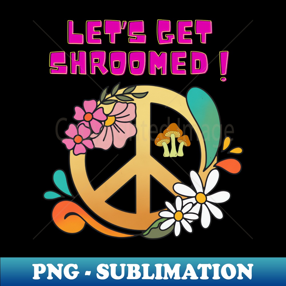 Peace sign flower power - PNG Transparent Sublimation File - | Inspire ...