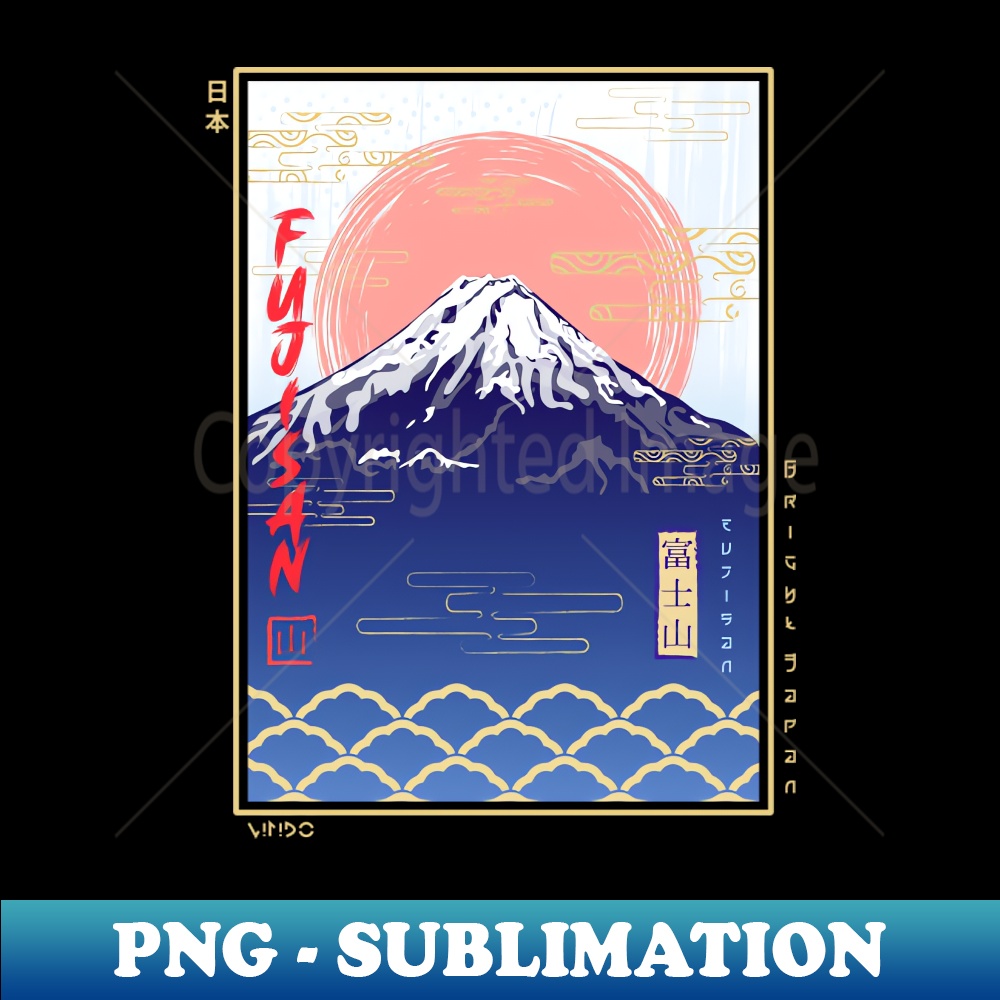 Fujisan Ukiyo-e - Premium Sublimation Digital Download - Def - Inspire ...