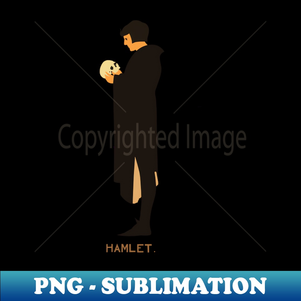 Shakespeares Hamlet with Yoricks Skull - Instant PNG Sublima - Inspire ...