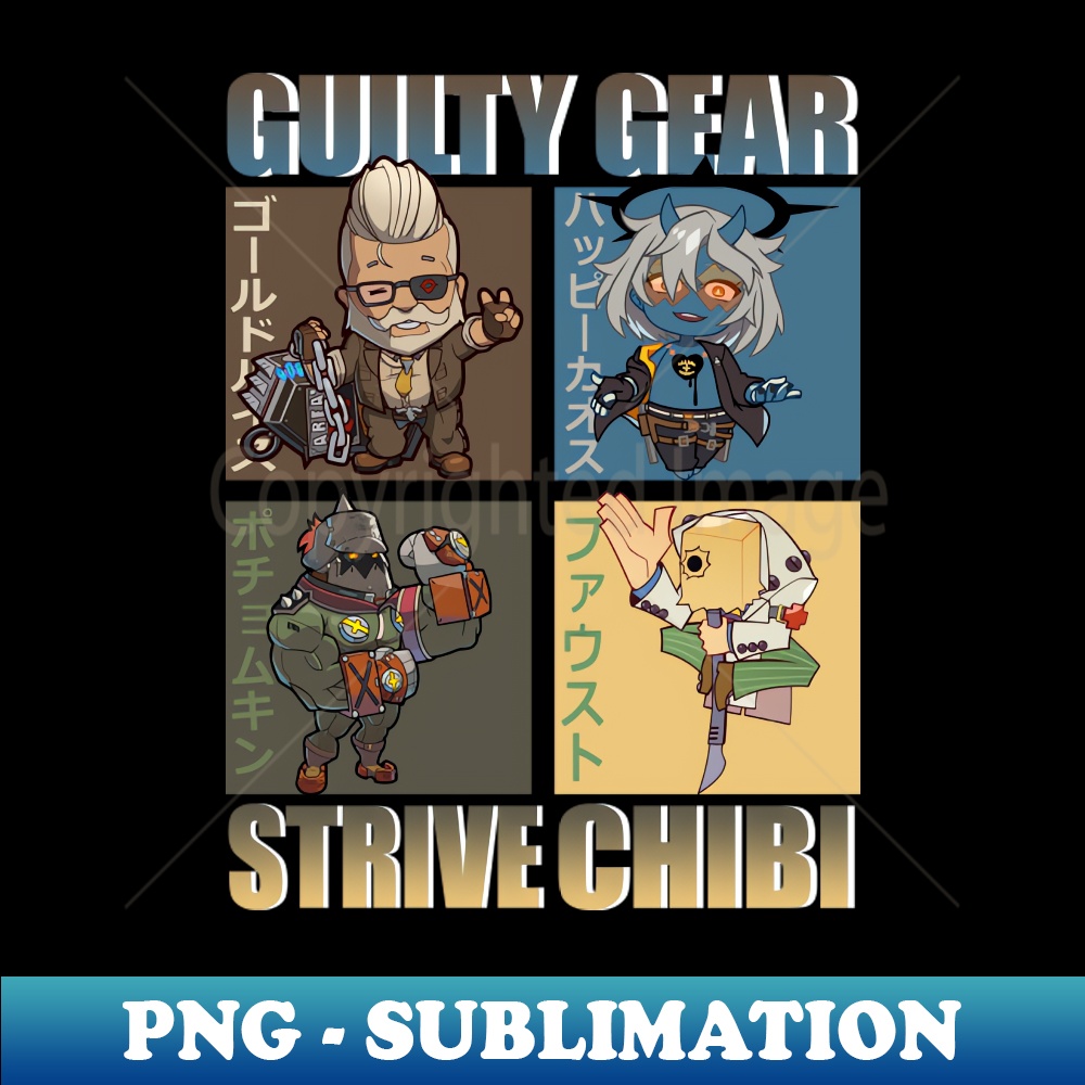 Guilty Gear Chibi Character - Retro PNG Sublimation Digital - Inspire ...