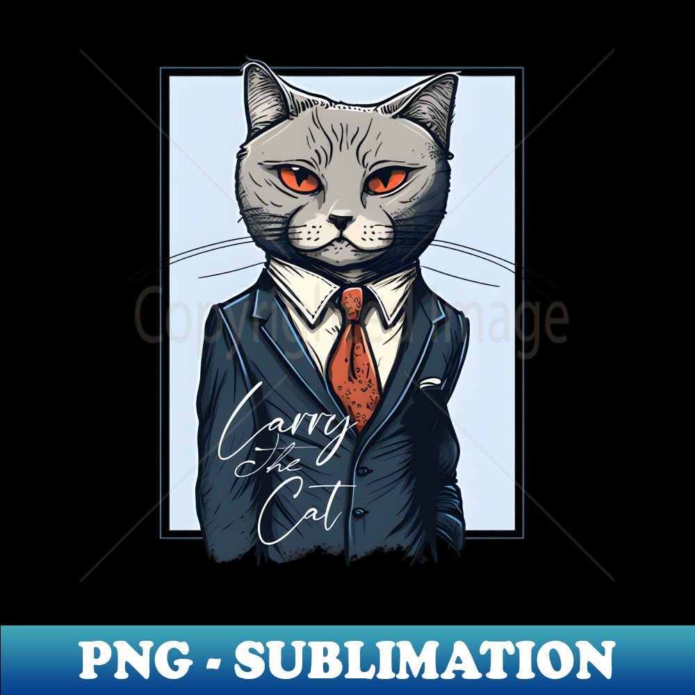 Larry The Cat - PNG Transparent Digital Download File for Su - Inspire ...