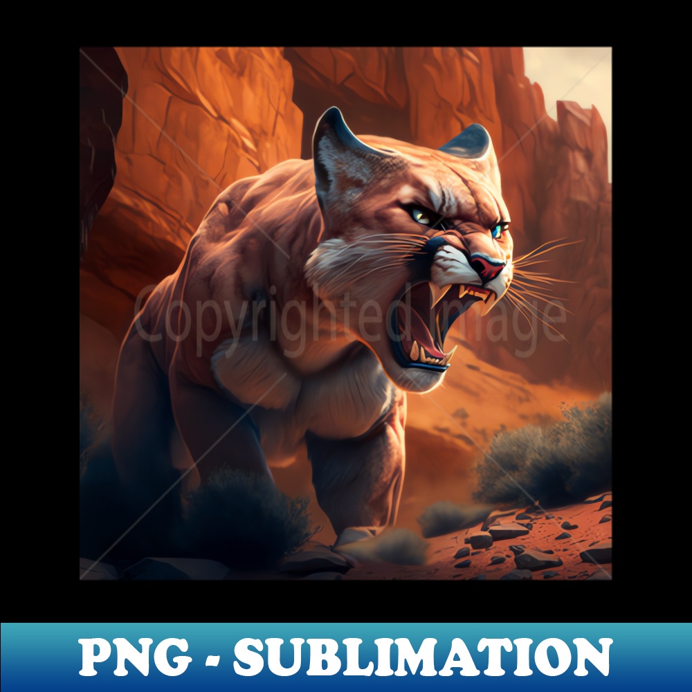Angry Cougar - PNG Transparent Digital Download File for Sub - Inspire ...