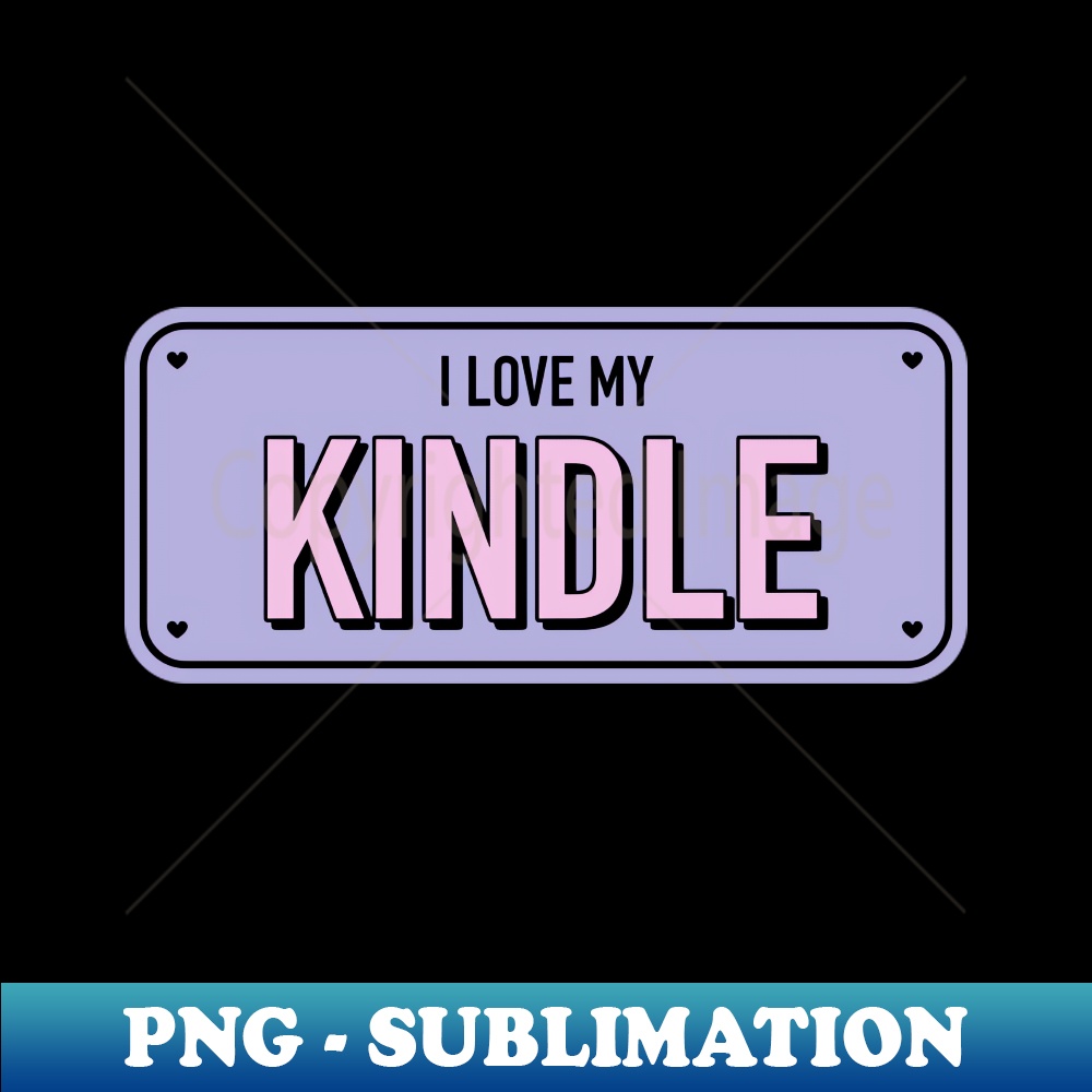 I Love My Kindle Bookworm Aesthetic Pastel Purple Bumper St | Inspire ...