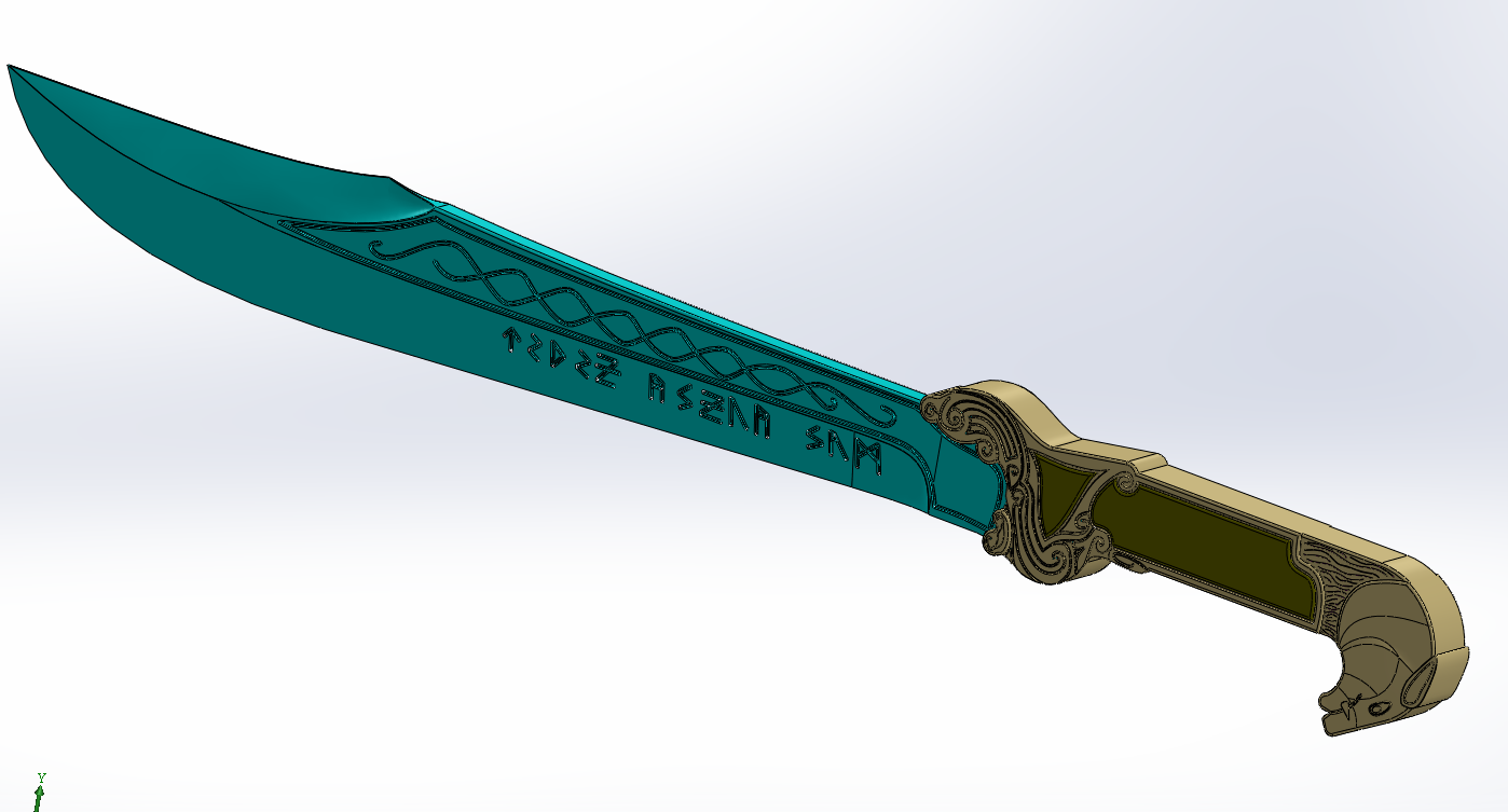 Sylvie sword STL file - Loki cosplay | Inspire Uplift