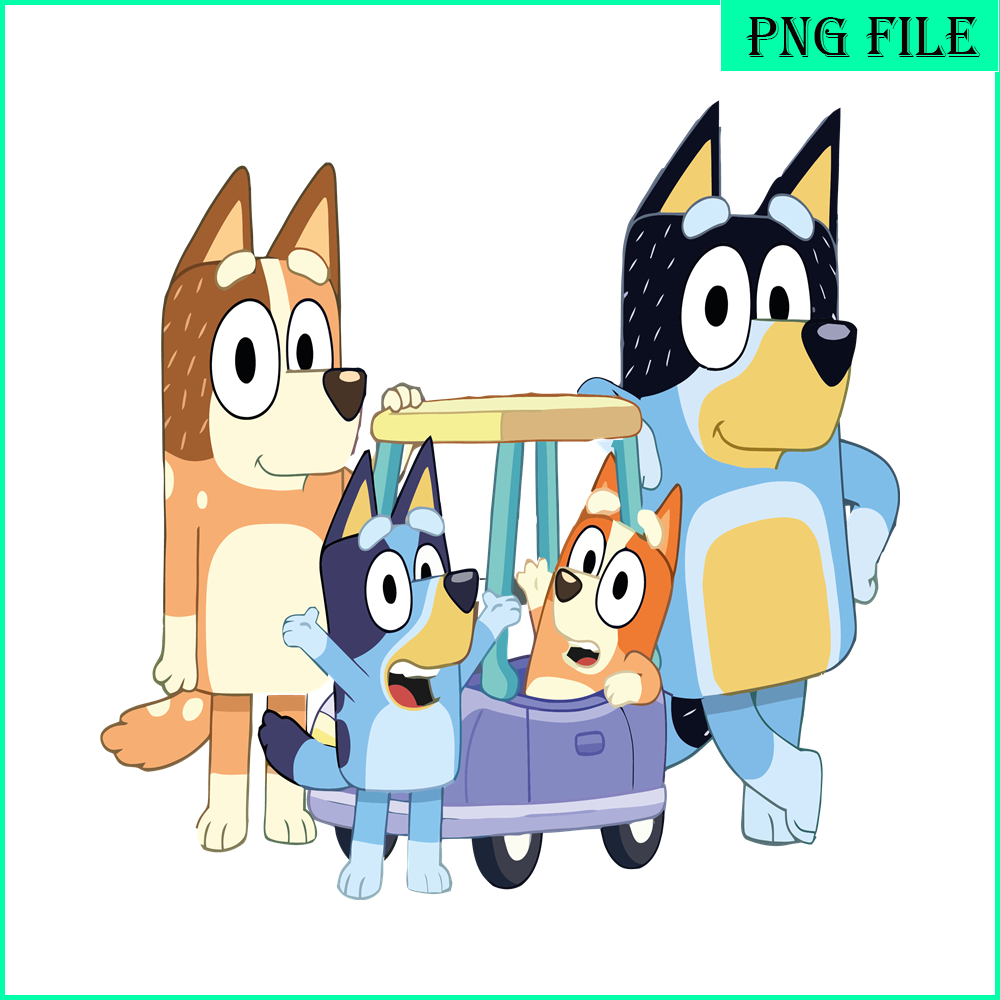 Bluey family png | Inspire Uplift
