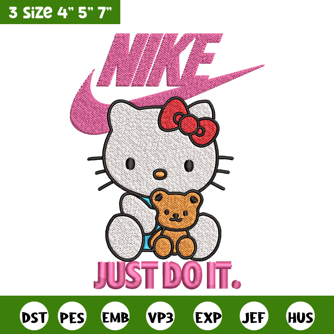 Hello kitty Nike Embroidery design, Hello kitty Embroidery, | Inspire ...