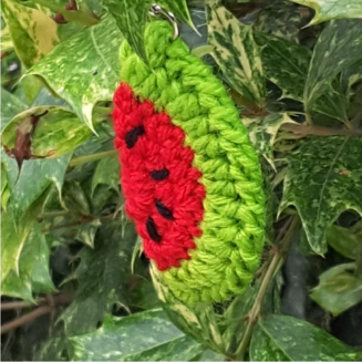 Watermelon Keychain Crochet pattern, digital file PDF, digit | Inspire ...