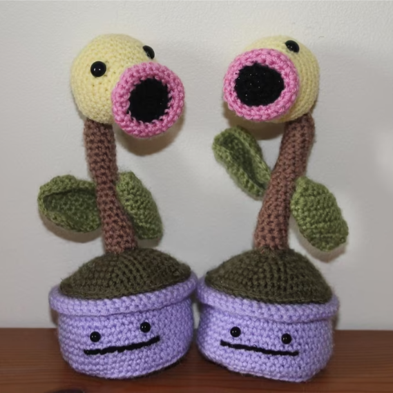 Bellsprout with a Ditto Plant Pot Crochet pattern, digital f | Inspire ...