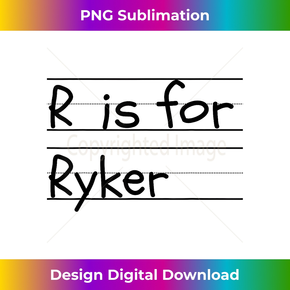 Personalized R is for Ryker Name Student Kindergarten - Cont | Inspire ...