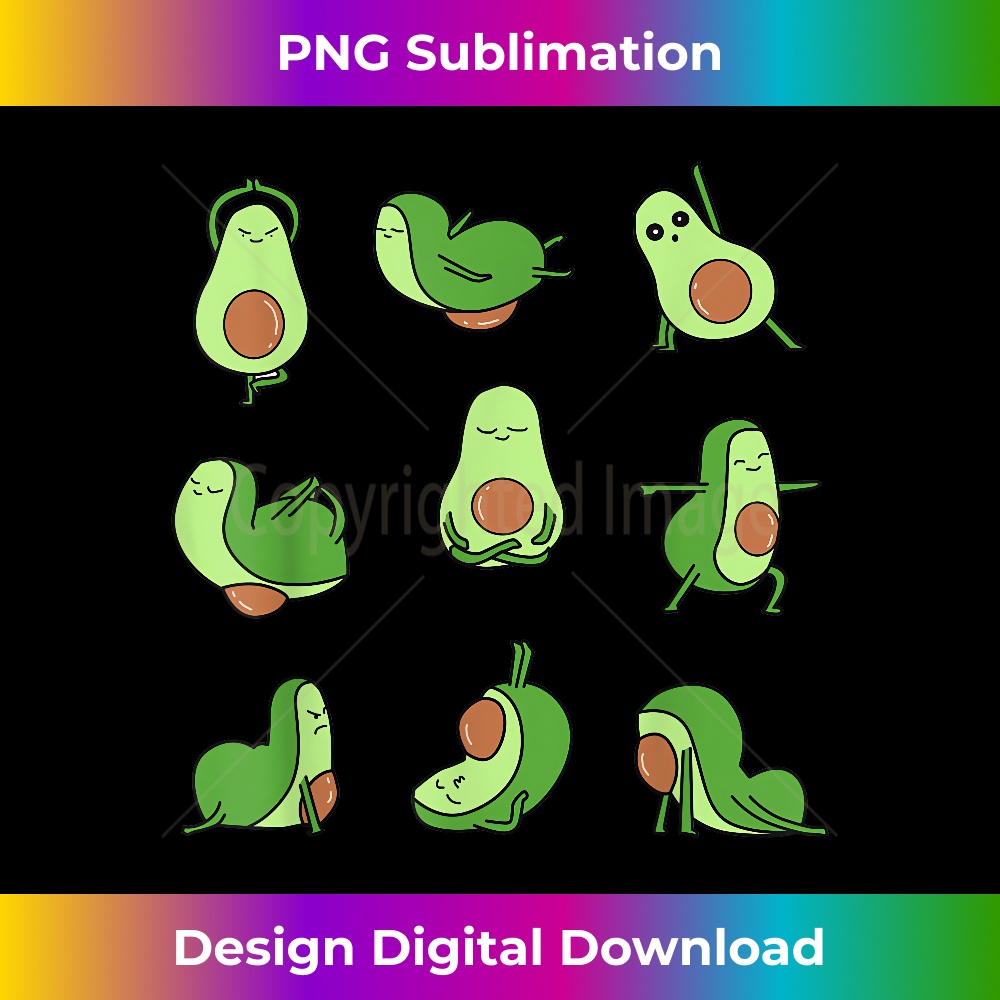 Avocado Yoga Asana Pose Meditation Funny Avocado Fitness - L | Inspire ...