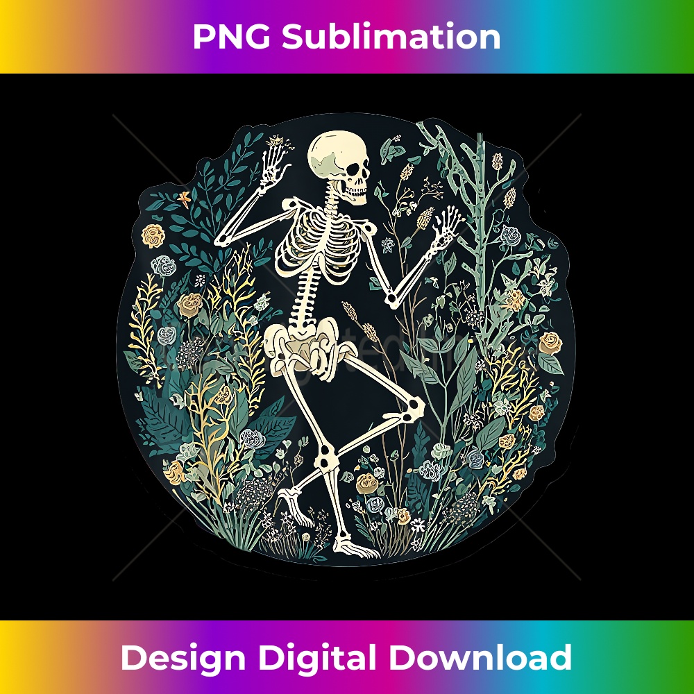 Cute Cottagecore Floral Skeleton Aesthetic Women Graphic - C | Inspire ...