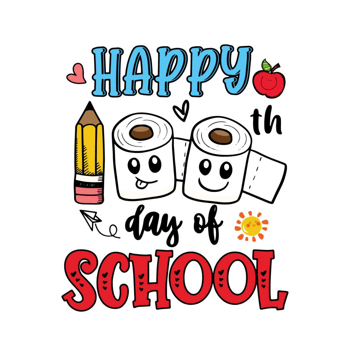 Happy 100th Day Of School Svg, 100th Day Svg, Back To School | Inspire ...