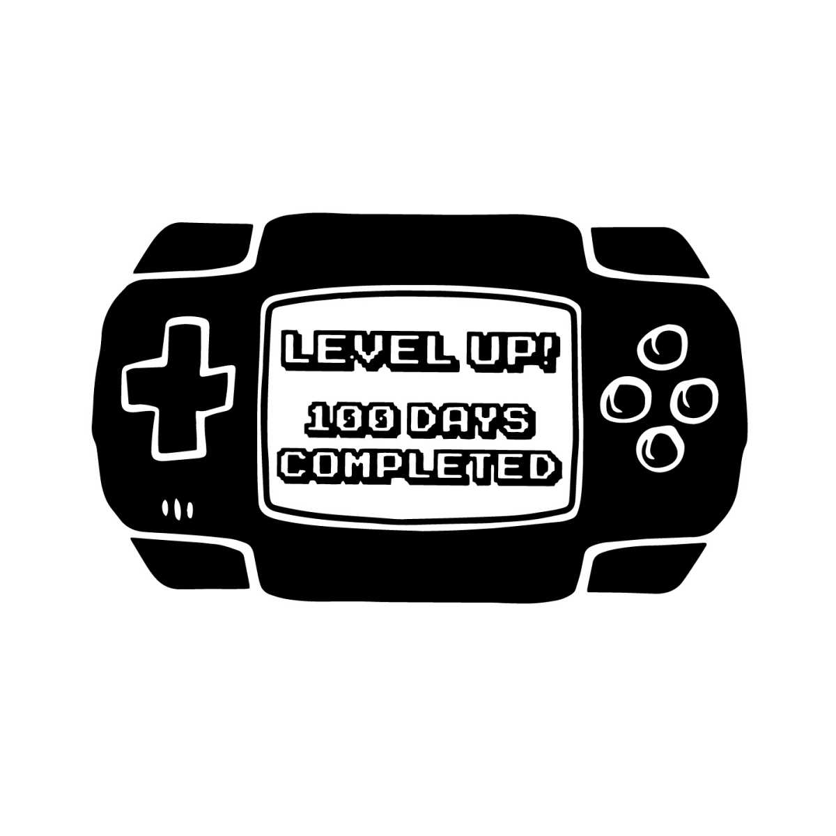 Level Up 100 Days Completed Svg, Trending Svg, Level Up Svg, | Inspire ...