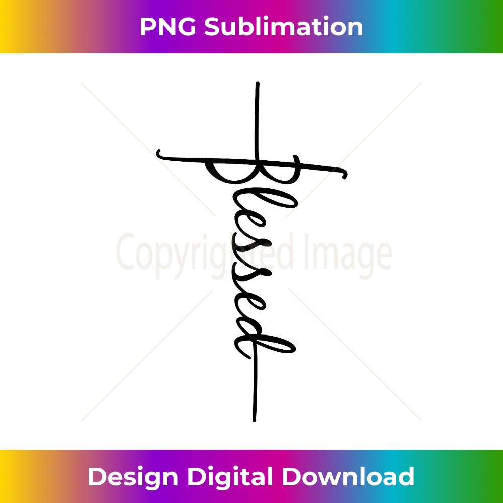 Christian Faith Cross Script - Blessed For Men For Women - E | Inspire ...