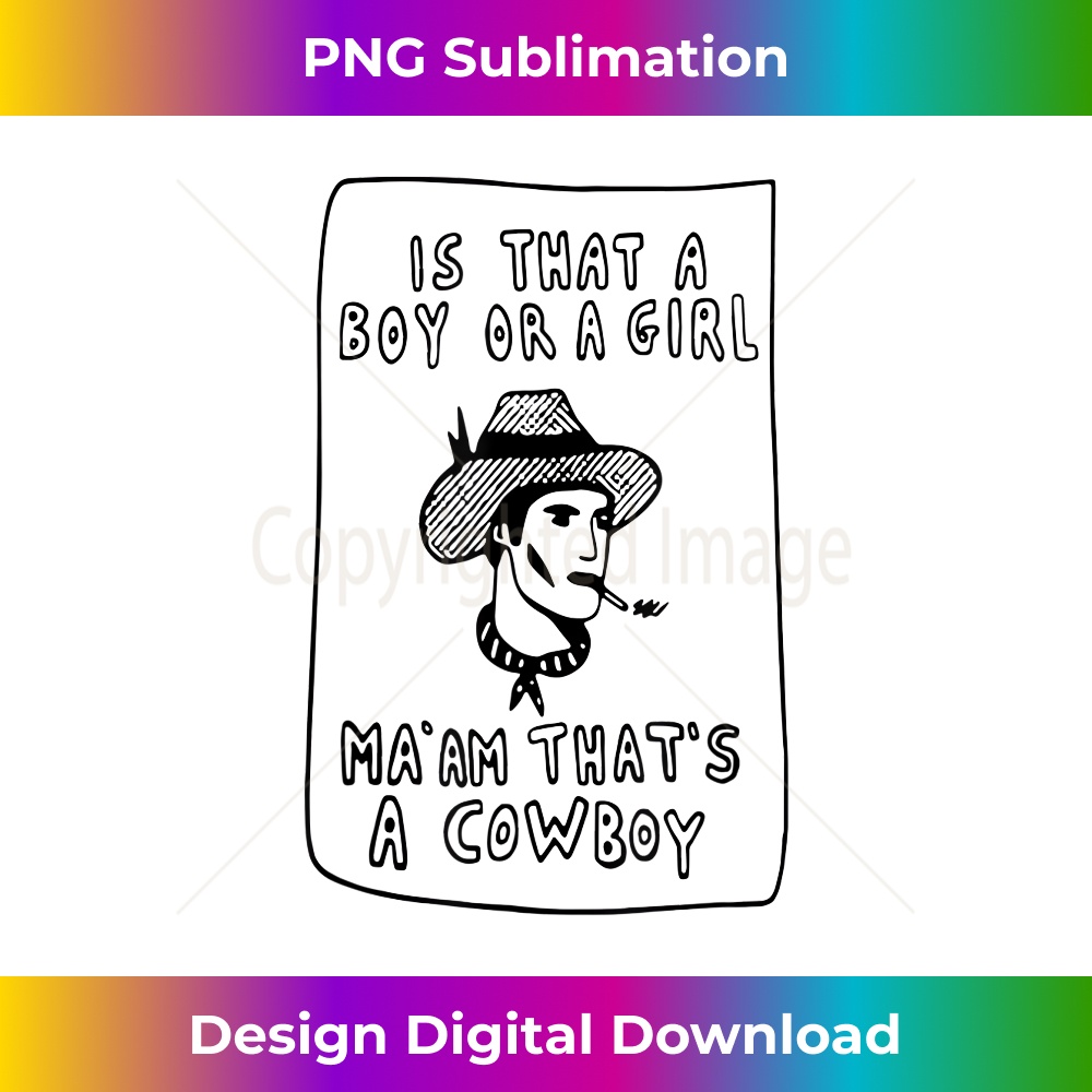 Is That A Boy Or A Girl Ma'Am That's A Cowboy Funny - Edgy S | Inspire ...