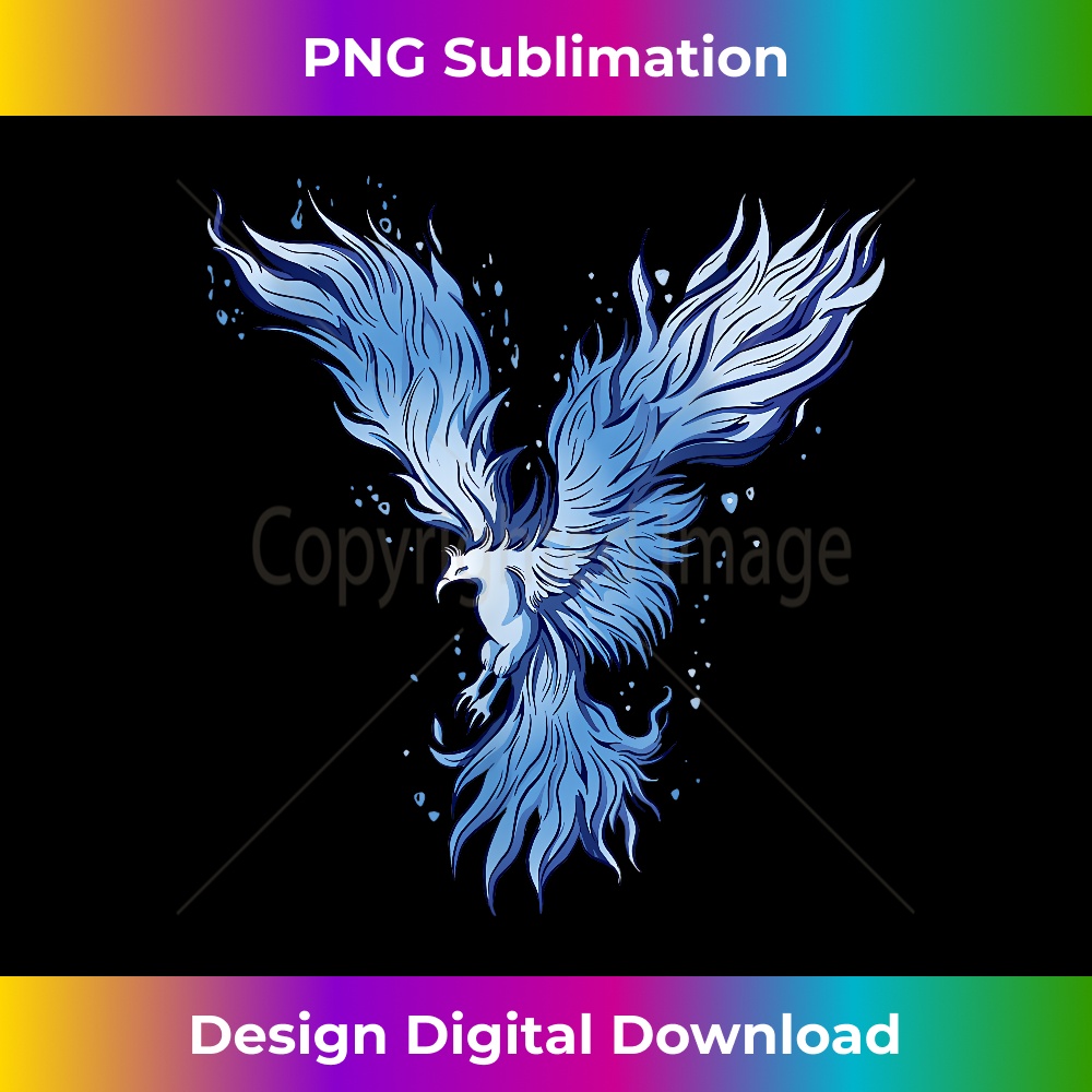 Blue Ice Phoenix Royal Phoenix Blue - Deluxe PNG Sublimation | Inspire ...